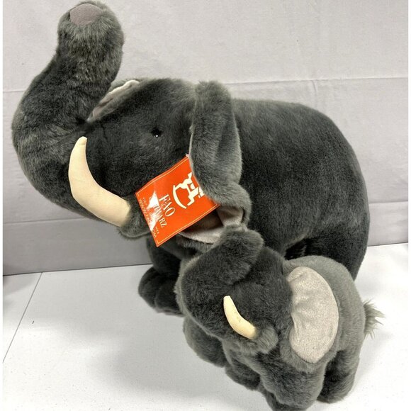 FAO Schwarz | Toys | Fao Schwarz Elephant Plush Stuffed Animal Toy Gray ...